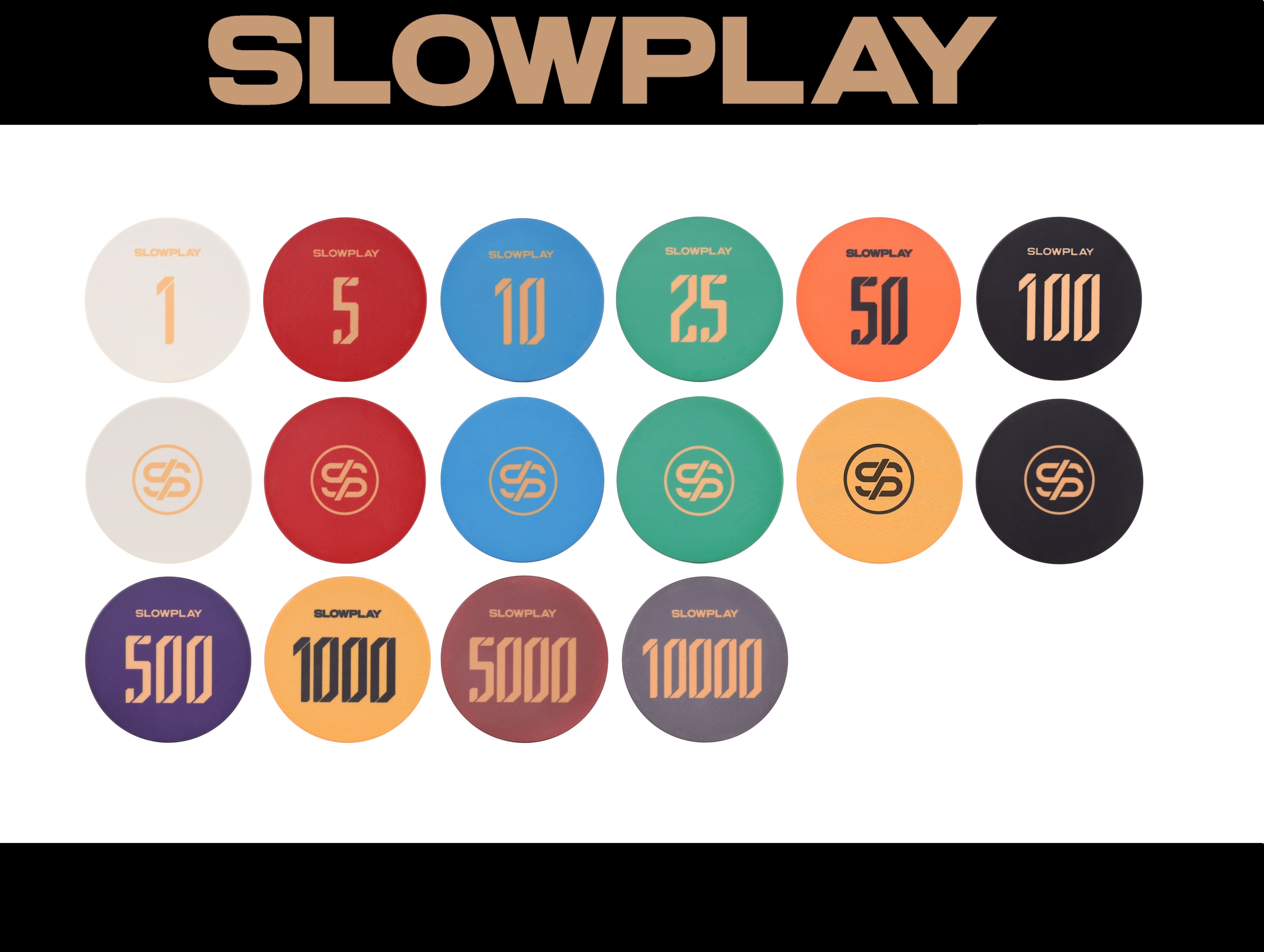 SLOWPLAY Godel Poker Chip Sample Set | SLOWPLAY