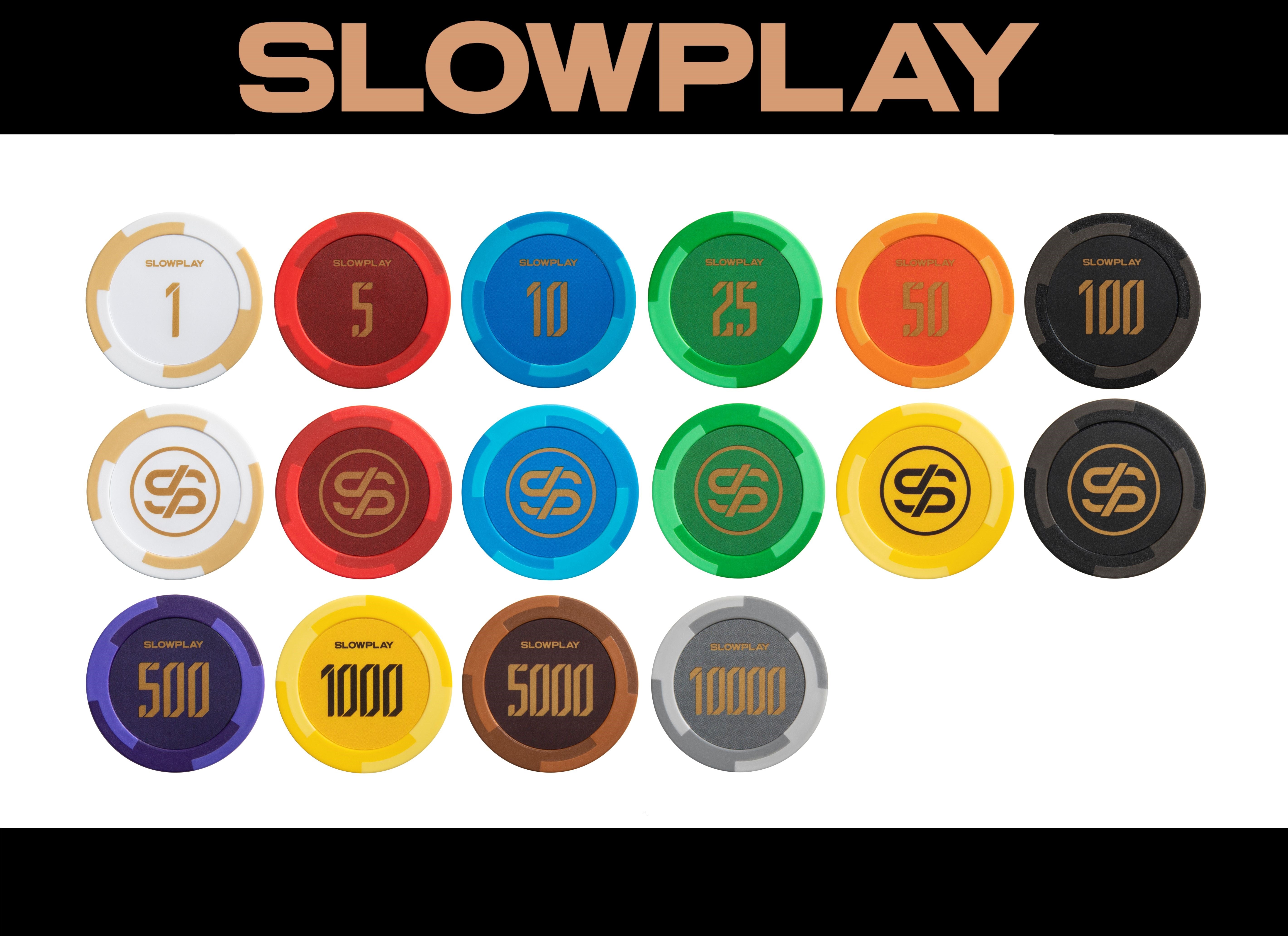 SLOWPLAY Godel Poker Chip Sample Set | SLOWPLAY